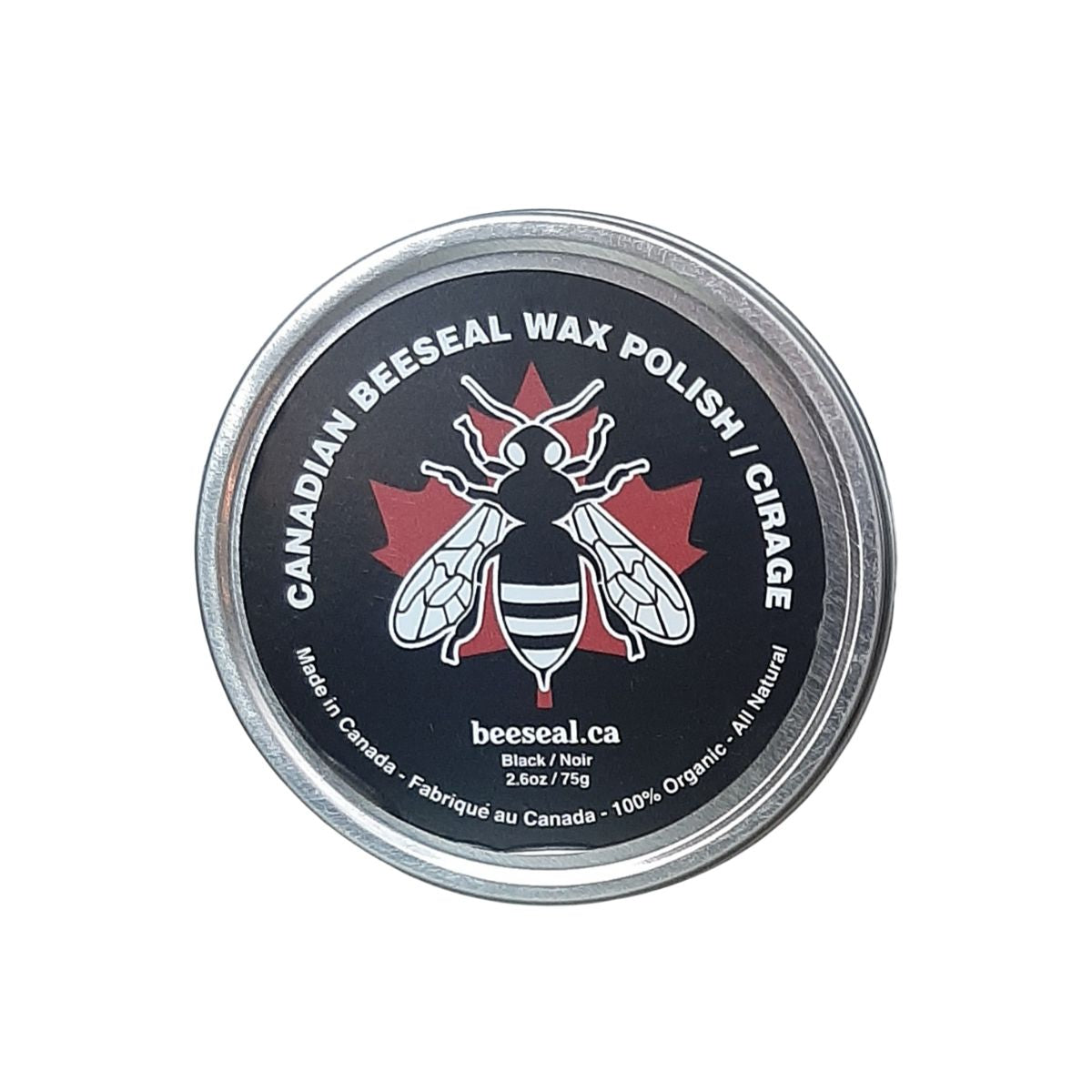 Black Shoe Polish – 2.6oz / 75g – Canadian Beeseal | Leather Conditioner